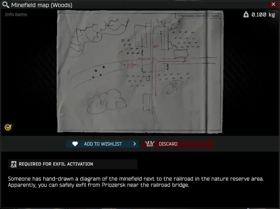 Minefield map (Woods) - Escape from Tarkov Wiki*